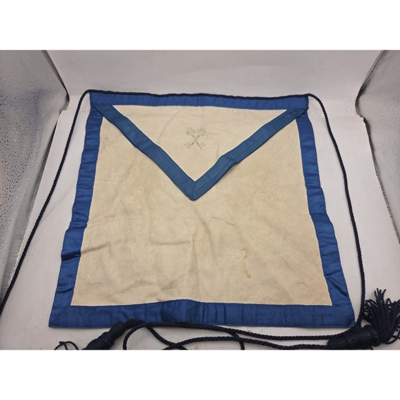 Accessories | Vintage Masonic Apron Soft Leatherblue With Keys | Poshmark